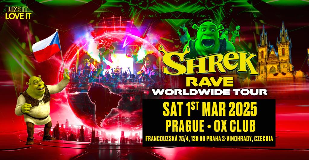 Shrek Rave Is Coming To Prague! Tickets am Samstag, 1. März | SHREK ...