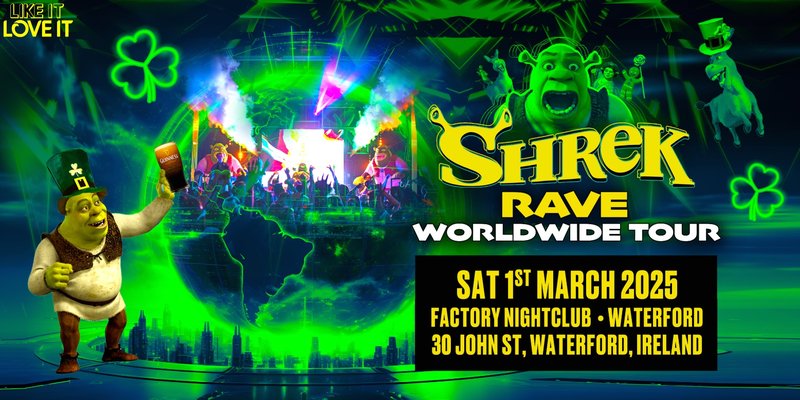 Shrek Rave Is Coming To Waterford! tickets on Saturday, Mar 1 | SHREK ...