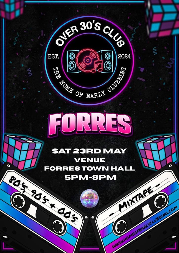 Over 30's Club Presents Daytime Disco: Forres (Launch Party) tickets on ...